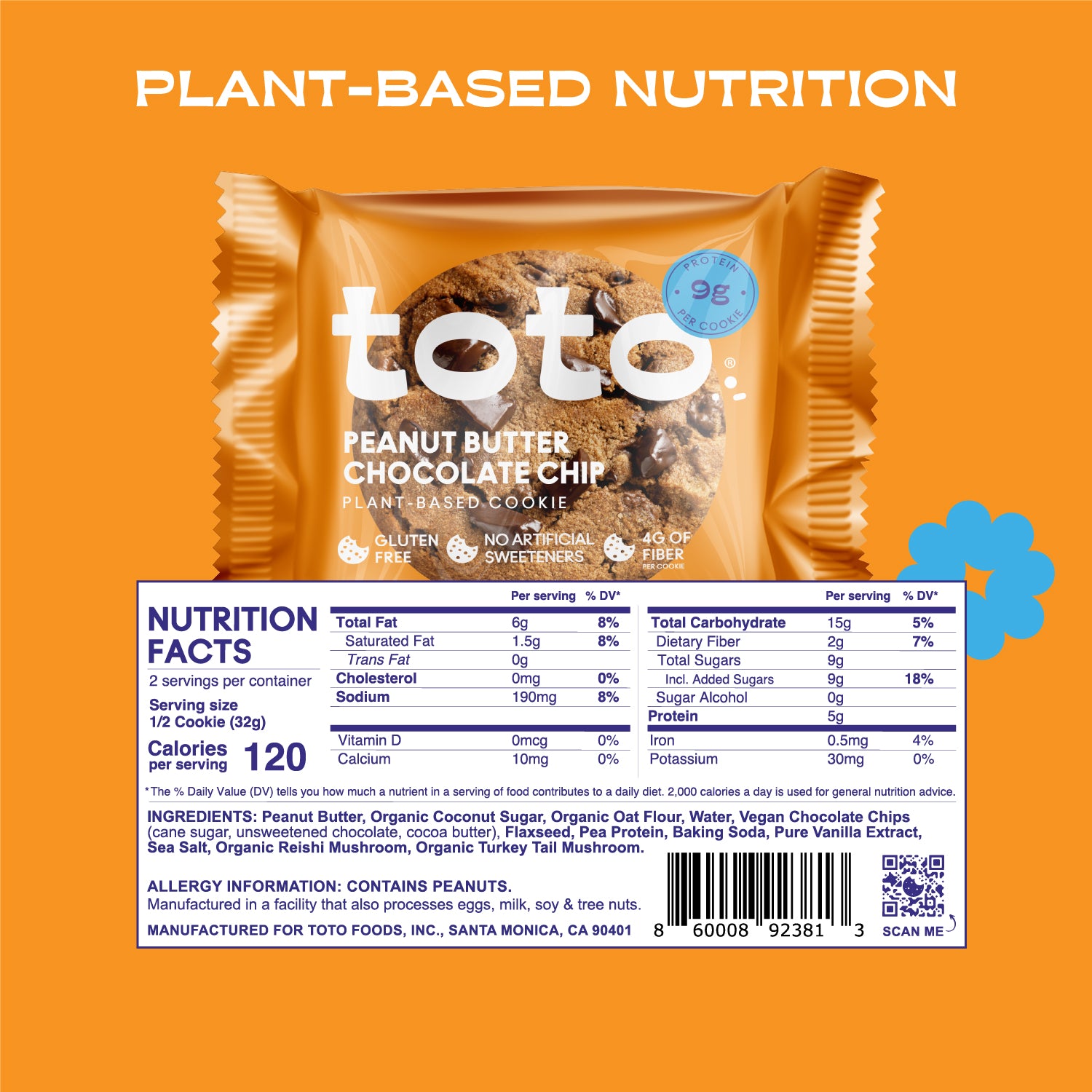Peanut Butter Chocolate Chip – Toto Foods